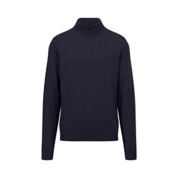 Rollkragenpullover Fynch-Hatton Gr. 4XL, blau (navy) Herren Pullover mit Logostickerei auf der Brust