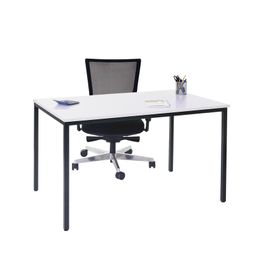 MCW Schreibtisch Petrila, Konferenztisch B&uuml;rotisch Seminartisch, 120x80cm MDF ~ wei&szlig;