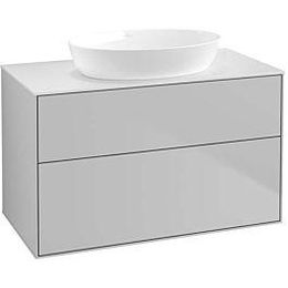 Villeroy & Boch Villeroy und Boch Finion Waschtischunterschrank GA0100GJ 100x60,3cm, Emotion, Abdeckplatte white matt, Light grey matt