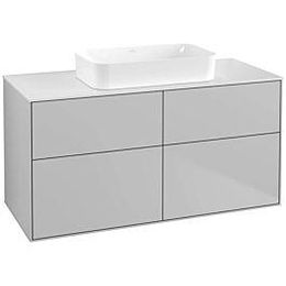 Villeroy & Boch Villeroy und Boch Finion Waschtischunterschrank F67100GJ 120x60,3x50,1cm, Glass White Matt, Light grey matt