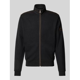 Bugatti Sweatjacke mit Stehkragen