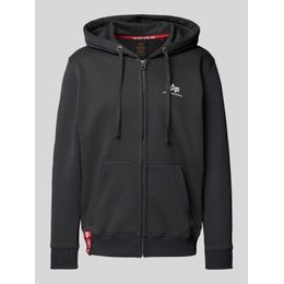 Alpha Industries Sweatjacke mit Label-Print