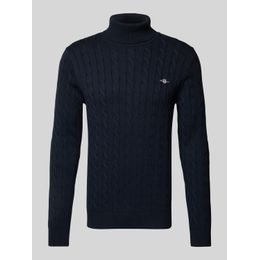 Gant Rollkragenpullover mit Label-Stitching