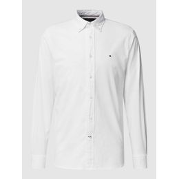 Tommy Hilfiger Slim Fit Freizeithemd mit Button-Down-Kragen Modell 'OXFORD'