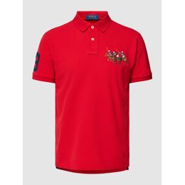 Polo Ralph Lauren Custom Slim Fit Poloshirt mit Motiv-Stitching