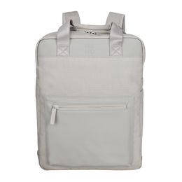 Notebookrucksack Harbour 2nd "Hamburg XL" Gr. B/H/T: 30 cm x 40 cm x 12 cm, grau (light taupe) Damen Rucksäcke Tagesrucksack Arbeitsrucksack Schulrucksack