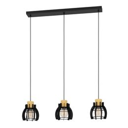 Hängeleuchte Eglo "STILLINGTON 1" Lampen braun (schwarz, braun) Pendelleuchte, Hängeleuchte, Industrial Stil, Schwarz, Hängelampe