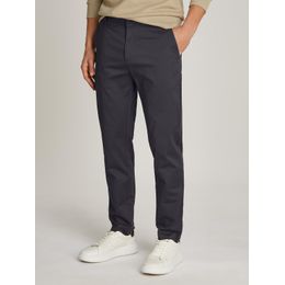 Chinohose Calvin Klein "SATEEN STRETCH TAPERED" Gr. 30, Länge 32, grau (asphalt) Herren Hosen mit Logoprägung