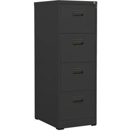 vidaXL - Aktenschrank Anthrazit 46x62x133 cm Stahl