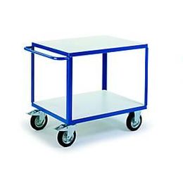 ROLLCART ESD-Tischwagen mit 2 Ladeflächen, 1000 x 700 mm, Tragkraft 500 kg