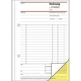 Sigel® Rechnungsbuch mit fortlaufender Nummerierung SD131, DIN A5 hoch, 2 x 50 Blatt,