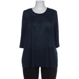 Ulla Popken Damen Langarmshirt, blau, Gr. 42