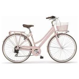 Trekkingrad MBM "New Boulevard" Fahrräder Gr. 46cm, 28 Zoll (71,12cm), rosa (rosa + rosa) für Damen, Kettenschaltung