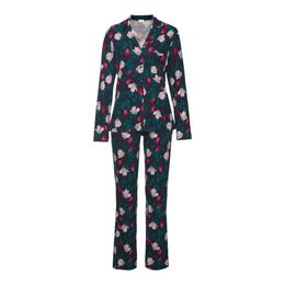s.Oliver Pyjama Damen Gr&ouml;&szlig;e XS/S navy / mischfarben Winterkleid