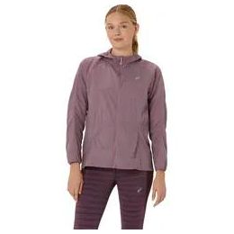 Regenjacke asics "ROAD PACKABLE JACKET" Gr. L (42/44), lila Damen Jacken