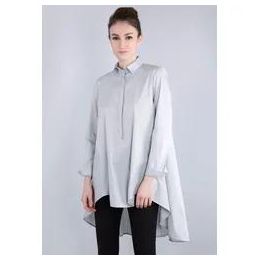 Longbluse Imperial "IMP-C ED3ABF" Gr. M (38), beige (perla), Damen, Web, Obermaterial: 79% Baumwolle, 18% Polyamid, 3% Elasthan, Blusen, glockenförmige Long-Form