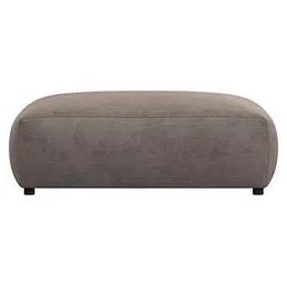 Pouf FLEXLUX "Lucera", braun (taupe braun), B:104cm H:41cm T:82cm, Kunststoff, Poufs, modern & anschmiegsam, Kaltschaum, Stahl-Wellenunterfederung