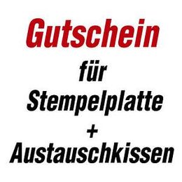 trodat Gutschein für Stempelplatte für trodat 5205 ohne Logo