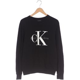 Calvin Klein Jeans Damen Sweatshirt, schwarz, Gr. 38