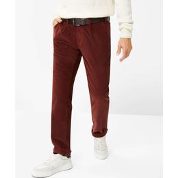 Bundfaltenhose Eurex By Brax "Style LUIS" Gr. 52, Normalgrößen, rot (dunkelrot) Herren Hosen