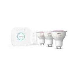 Philips Hue White & Color Ambiance GU10 400lm Starter-Set + Dimmschalter - Weiß