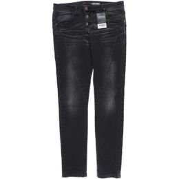 PLEASE Damen Jeans, schwarz, Gr. 0