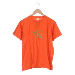 Calvin Klein Jeans Herren T-Shirt, orange, Gr. 176