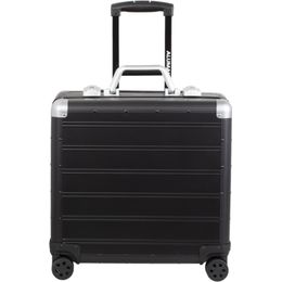 Business-Trolley alumaxx "Gemini, schwarz matt" Gr. B/H/T: 40 cm x 42,5 cm x 21 cm, schwarz Koffer aus Aluminium