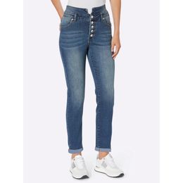 Bequeme Jeans Heine Gr. 36, Normalgrößen, blau (blue, stone, washed) Damen Jeans