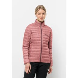 Daunenjacke Jack Wolfskin "PILVI DOWN JKT W", Damen, Gr. XXL (48), rot (mineral, rot), Obermaterial: 100% Polyester; Futter: 100% Polyester; Füllung: 90% Entendaune; 10% Federn, Jacken