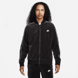 Nike Sportswear Damenjacke aus Velours - Schwarz