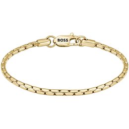 Armband BOSS "EVAN, 1580605M, 1580606M" Armbänder Gr. M, Edelstahl, goldfarben (gelbgoldfarben) Herren