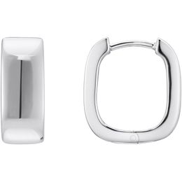 Paar Creolen Thomas Sabo "Schmuck Silber 925 Ohrringe mit eckiger Form, CR744", silber (silberfarben), Ohrringe, Damen, Silber 925 (Sterlingsilber)