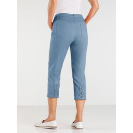 3/4-Jeans Casual Looks Gr. 38, Normalgrößen, blau (blue, bleached) Damen Jeans