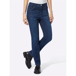 5-Pocket-Jeans Heine Gr. 38, Normalgrößen, blau (dark blue) Damen Jeans