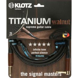 Klotz TIW0600PR Titanium Walnut Instrumentenkabel 6 m