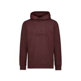 TRIGEMA Kapuzensweatshirt »Kapuzenpullover mit großem 3D-Motiv« kastanie L L Sweat-Qualität