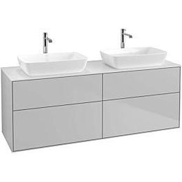 Villeroy & Boch Villeroy und Boch Finion Waschtischunterschrank G84100GJ 160x60,3cm, Emotion, Abdeckplatte white matt, Light grey matt