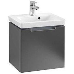 Villeroy & Boch Villeroy und Boch Villeroy & Boch Subway 2.0 Waschtisch-Unterschrank A68410PD 44x42x35,2cm, 1 Auszug, Griff chrom, black matt lacquer