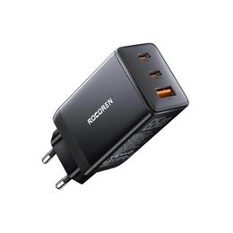 Rocoren Fast Charger GaN Pro 65W 2x USB-C USB (black)