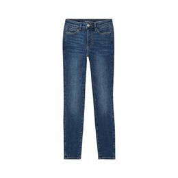 Tom Tailor Denim Damen 3 Sizes in 1 - Nela Extra Skinny Jeans, blau, Uni, Gr. L/32