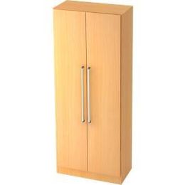 Aktenschrank TARVIS, mit Griff ohne Schloss, 5 Ordnerhöhen, B 800 x T 420 x H 2004 mm, Buche-Dekor