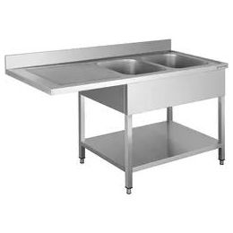 GastroHero Spülzentrum Basic 16x6 mit 2 Becken rechts