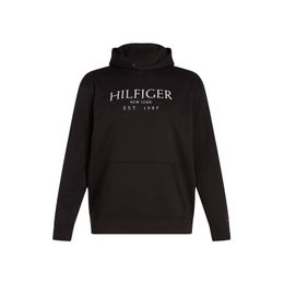 Tommy Hilfiger Big & Tall Hoodie TOMMY HILFIGER BIG & TALL "BT-BIG HOODY-B" Gr. 4XL, schwarz (black) Herren Sweatshirts in Großen Größen, mit Logostickerei am Ärmel