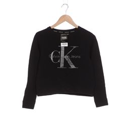 Calvin Klein Jeans Damen Sweatshirt, schwarz, Gr. 34