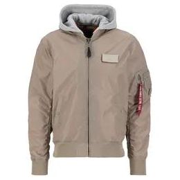 Bomberjacke Alpha Industries "Alpha Industries Men - Bomber Jackets MA-1 TT Hood" Gr. 3 XL, beige (vintage sand) Herren Jacken