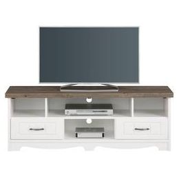 TV-Board Home Affaire Sideboards Gr. B/H/T: 148cm x 52,5cm x 37cm, grau (weiß/grau)