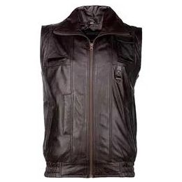 Lederweste JCC "BigVest2" Gr. 48, braun (dark brown) Herren Westen