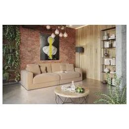 Big-Sofa RAUM.ID "Innovid" Sofas Gr. B/H/T: 264cm x 87cm x 108cm, Luxus-Microfaser ALTARA NUBUCK, braun (macciato) Modernes Modul-Polsterprogramm