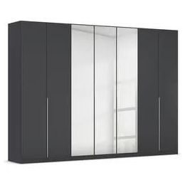 Drehtürenschrank Rauch "Kleiderschrank Schrank Garderobe AGORDO mit Dekor- oder Hochglanzfront" Schränke Gr. B/H/T: 315cm x 229cm x 54cm, 7 St., grau (graumetallic) durchdachte Innenausstattung, in 6 Breiten und 2 Höhen MADE IN GERMANY